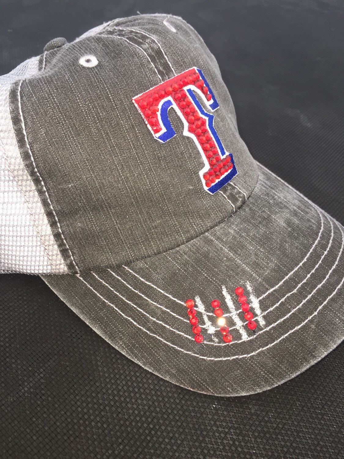 TEXAS RANGERS Bling Baseball Hat - Etsy