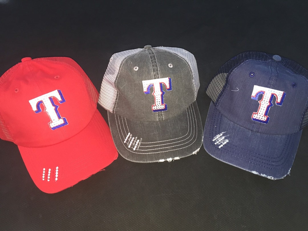 TEXAS RANGERS Bling Baseball Hat - Etsy