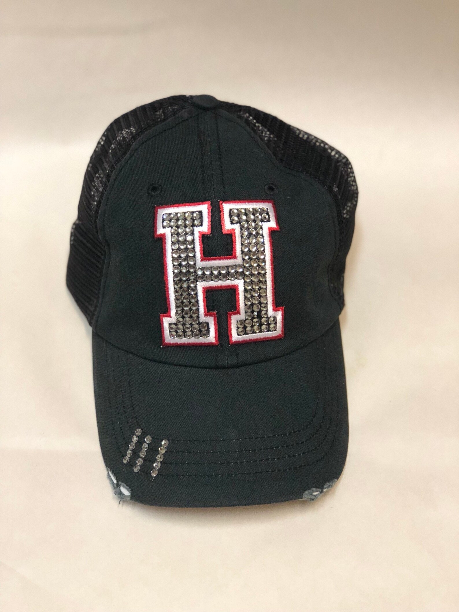 Blinged Letter H Rockwall-heath Hawks Trucker Baseball Hat - Etsy