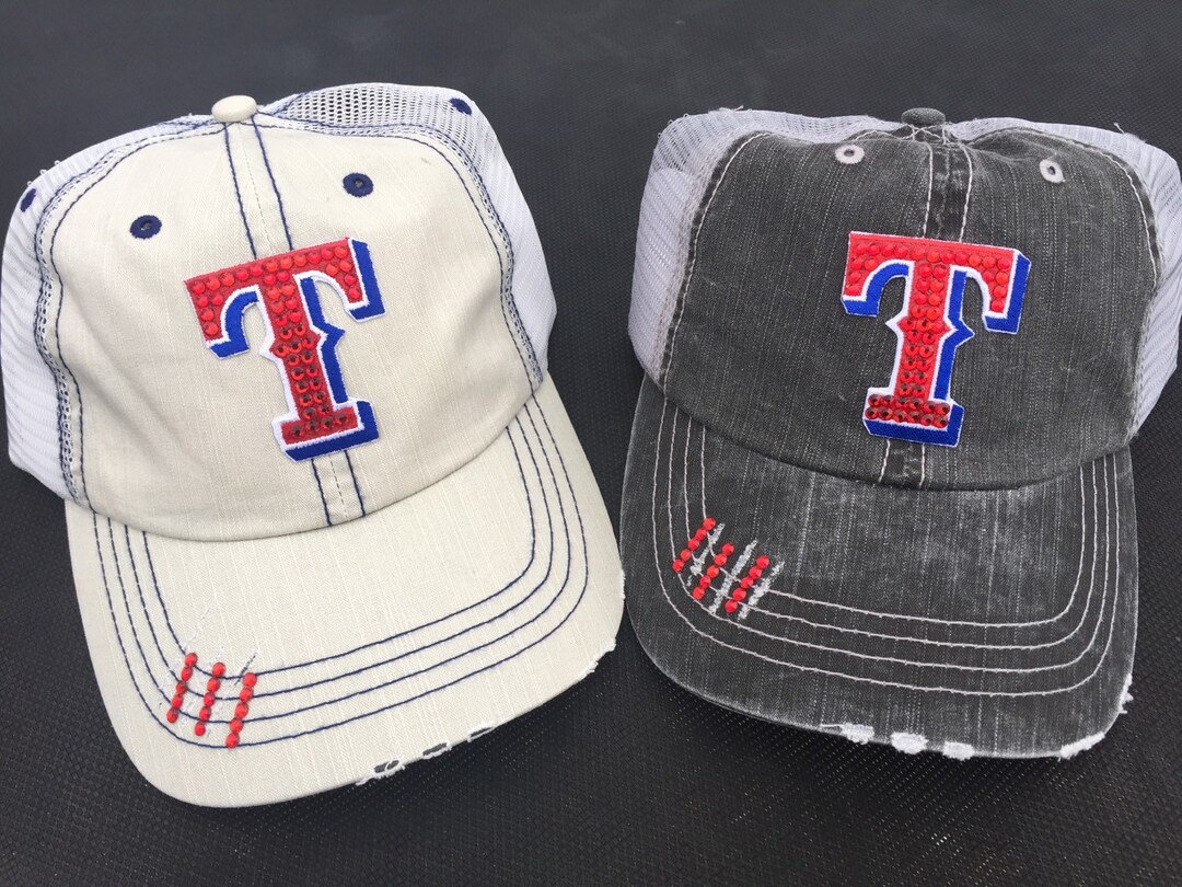 TEXAS RANGERS Bling Baseball Hat - Etsy