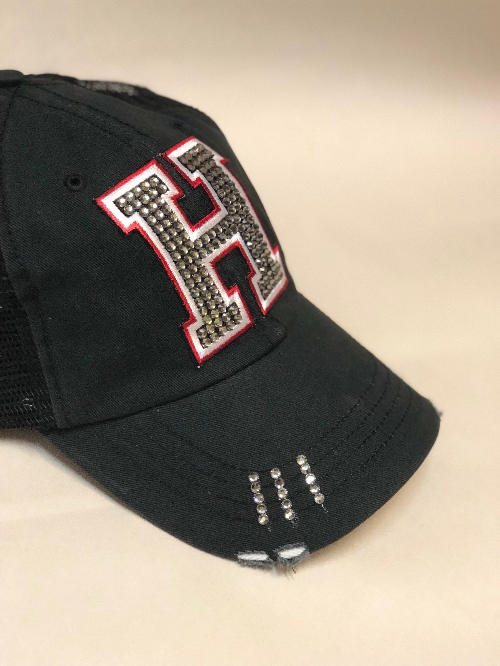 Blinged Letter H Rockwall-heath Hawks Trucker Baseball Hat - Etsy