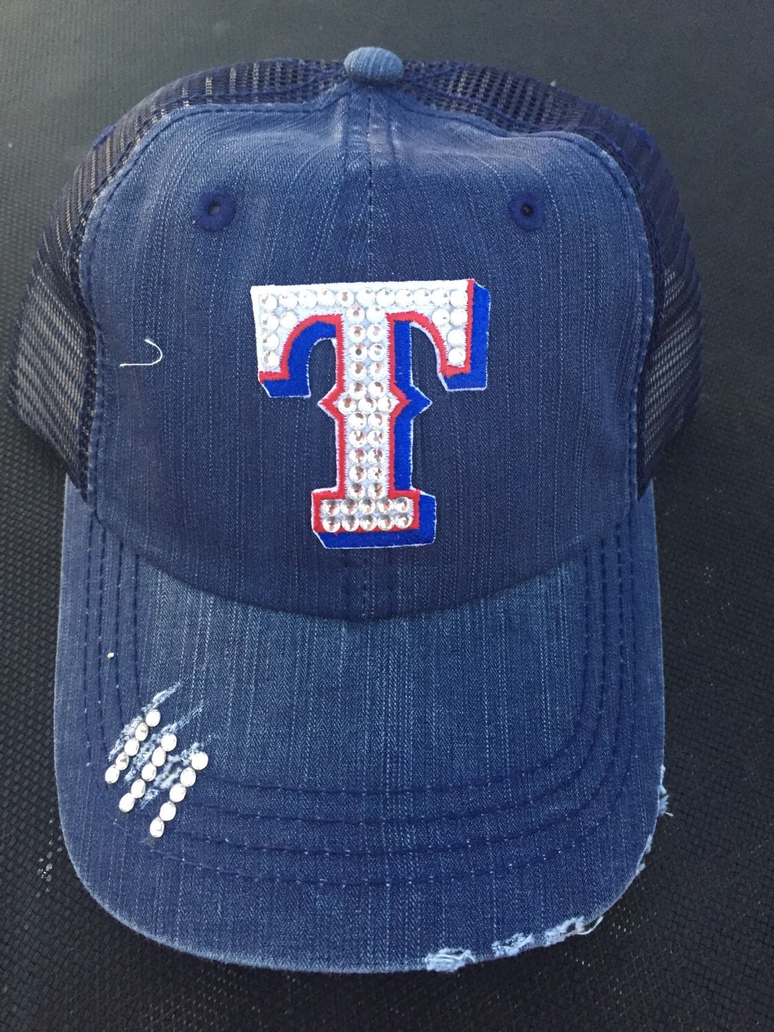 TEXAS RANGERS Bling Baseball Hat - Etsy