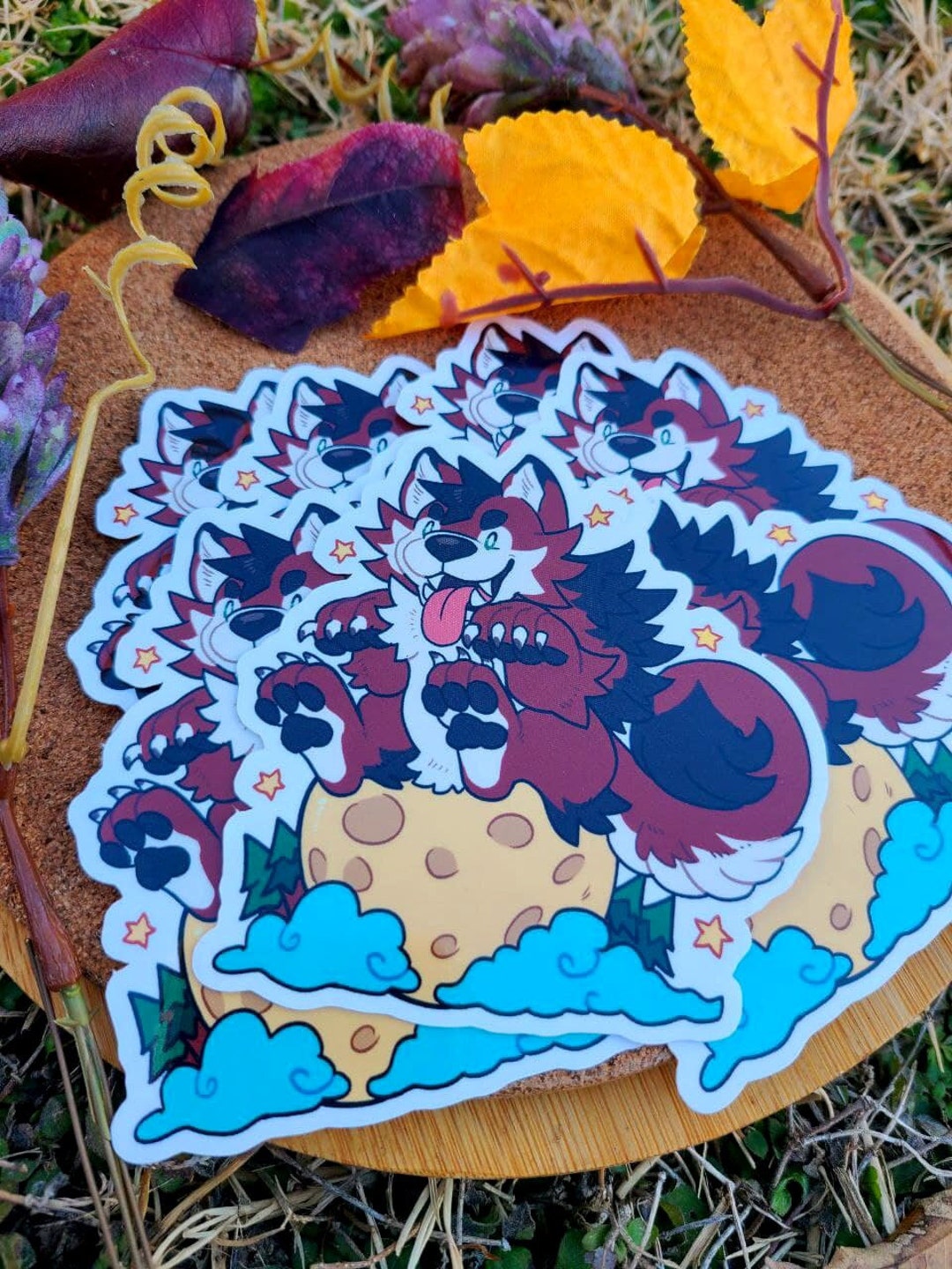 Werewolf Vinyl Sticker - Etsy
