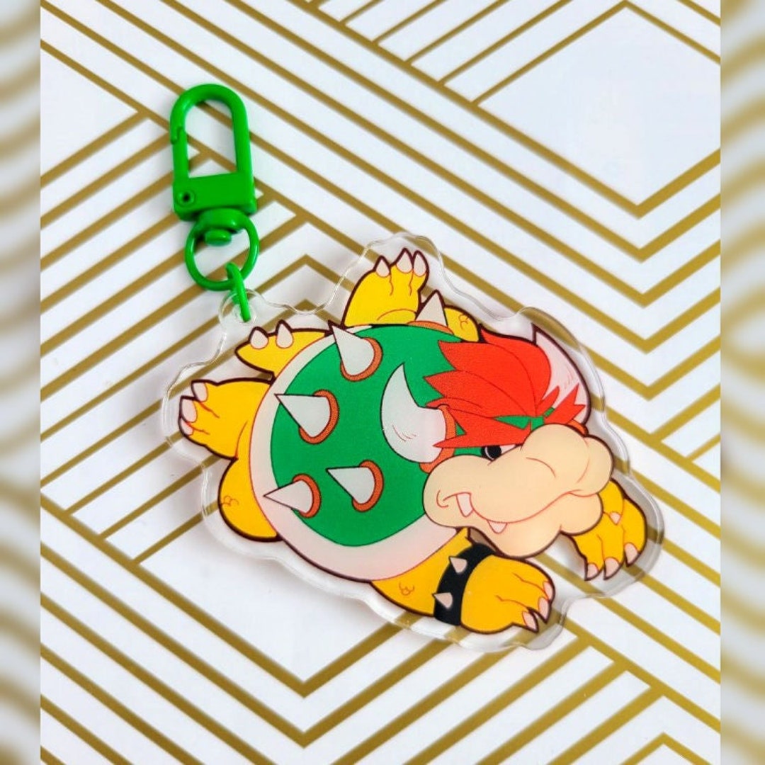 King Bowser Acrylic Keychain Charm - Etsy