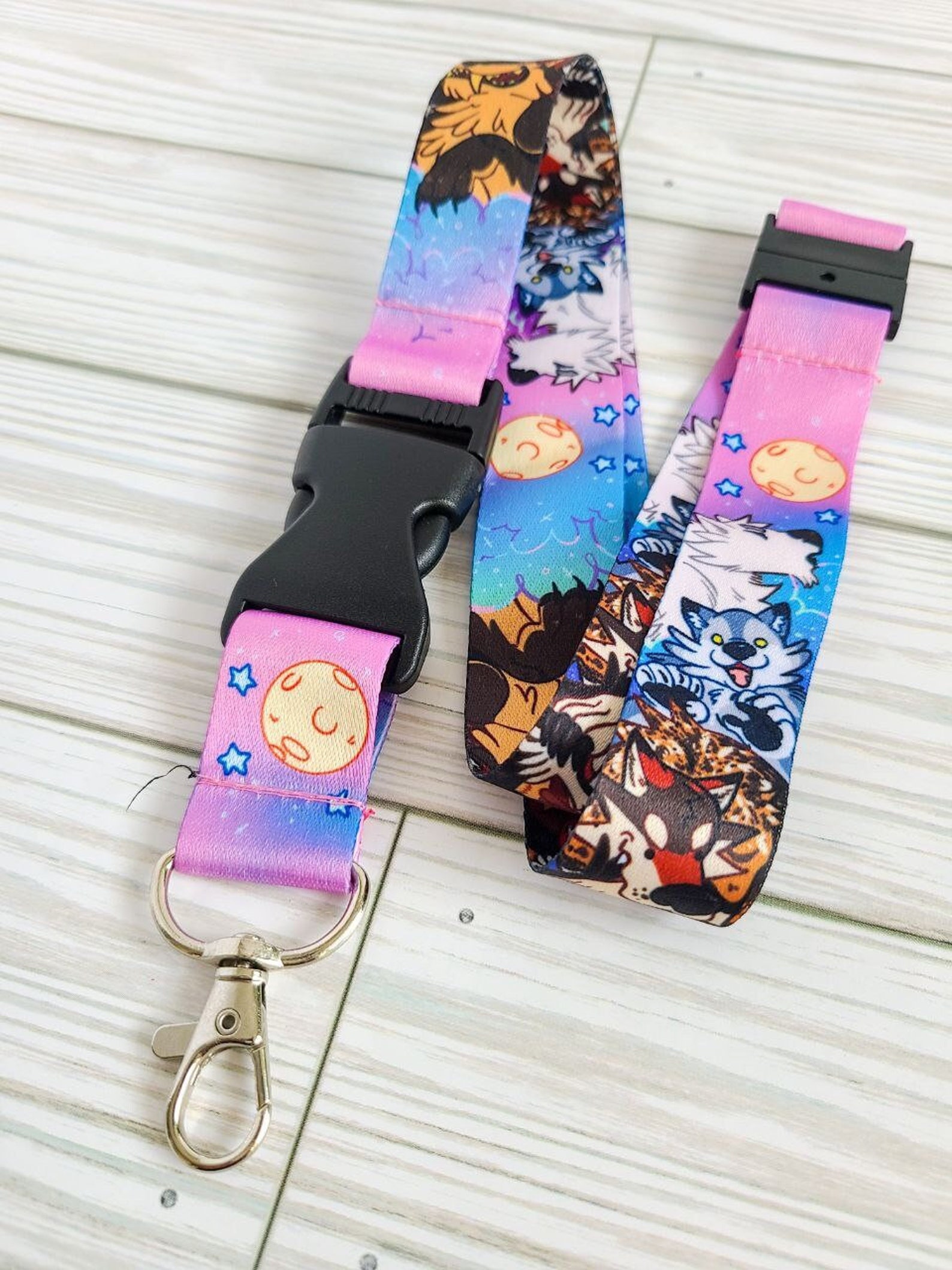 Werewolf Buddies Breakaway Lanyard - Etsy