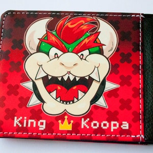 Bowser Bifold Wallet || Unisex Wallet || Vegan Wallet - Etsy