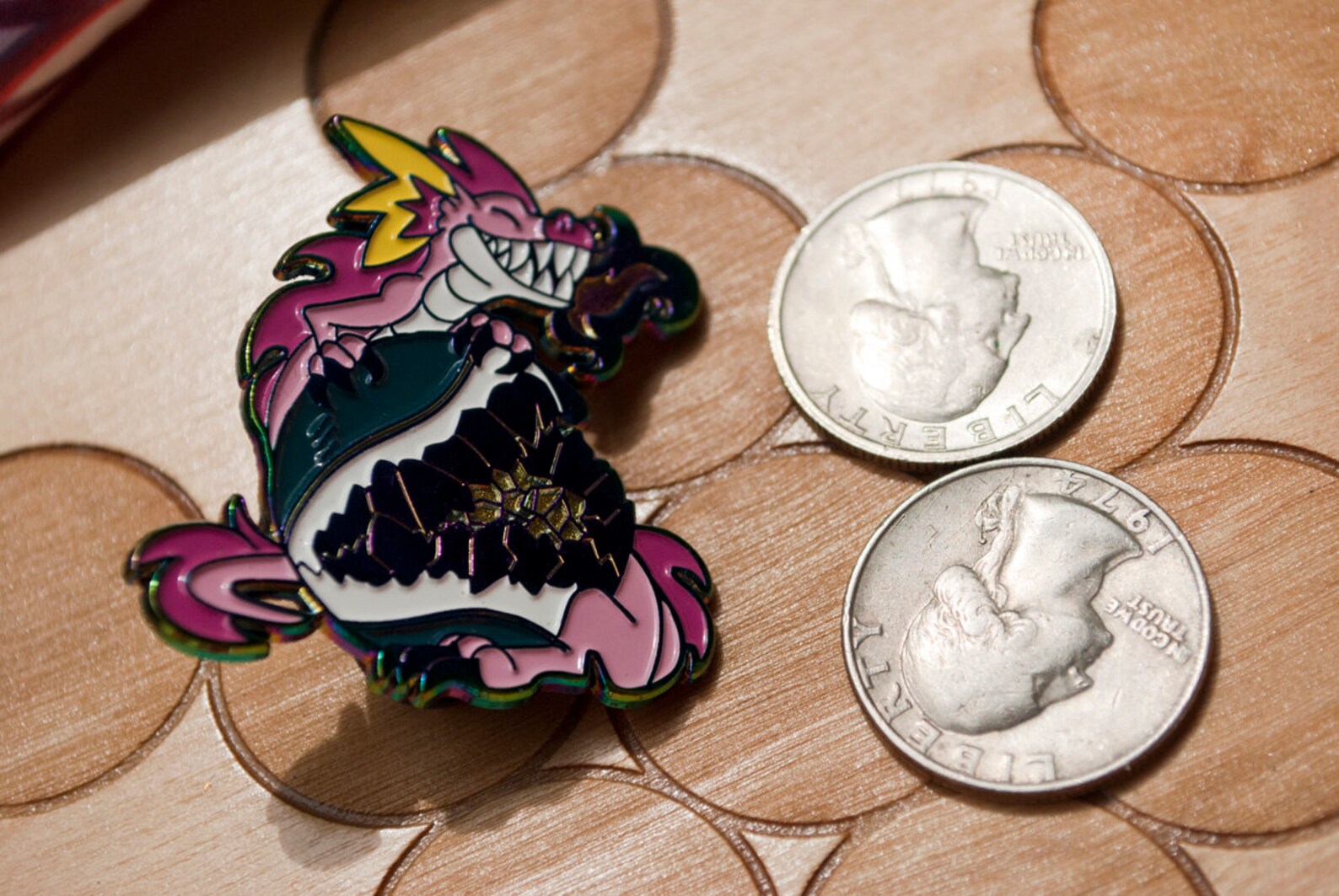 Geode Drake Enamel Pin - Etsy