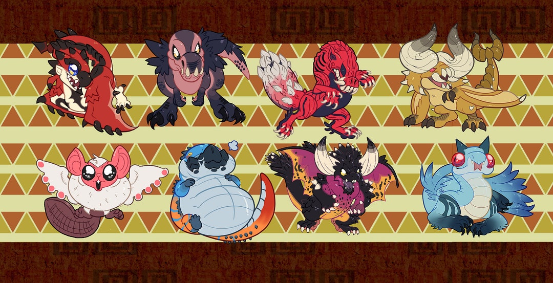 Monster Hunter World Vinyl Stickers - Etsy