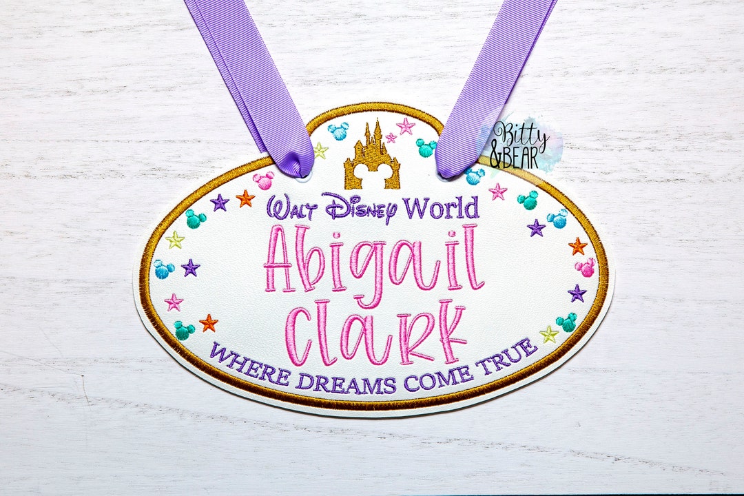 Disney Castle Inspired Stroller Tag, Wheelchair Tag, Scooter Tag ...