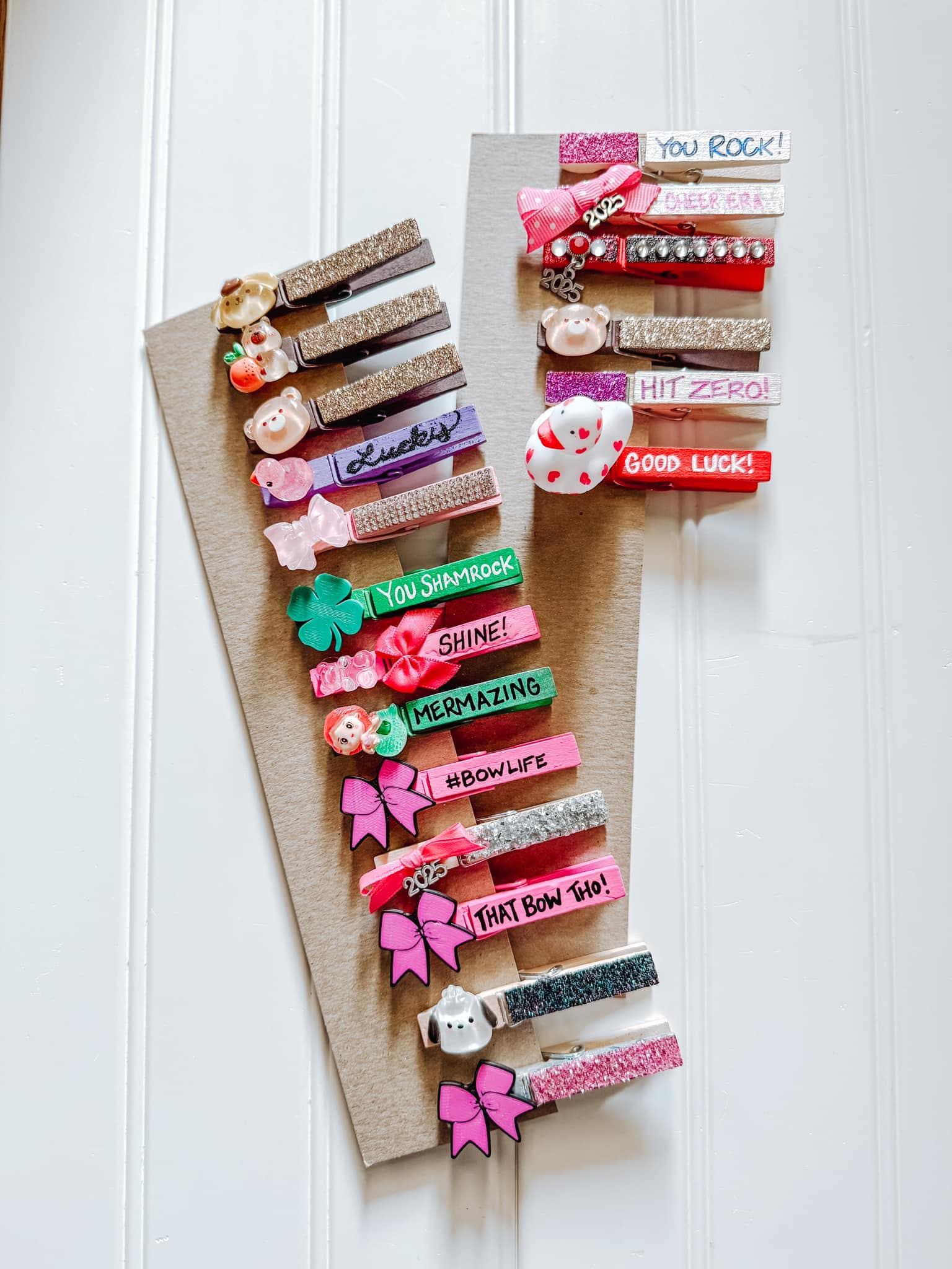 Cheer Pins, Comp Pins, Sports Pins, Decorated Clothespins, Spirit Pins ...
