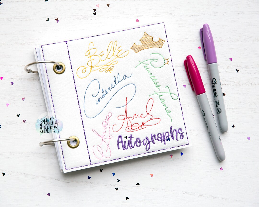 Princess Signature Autograph Book, Personalized, Custom Keepsake ...