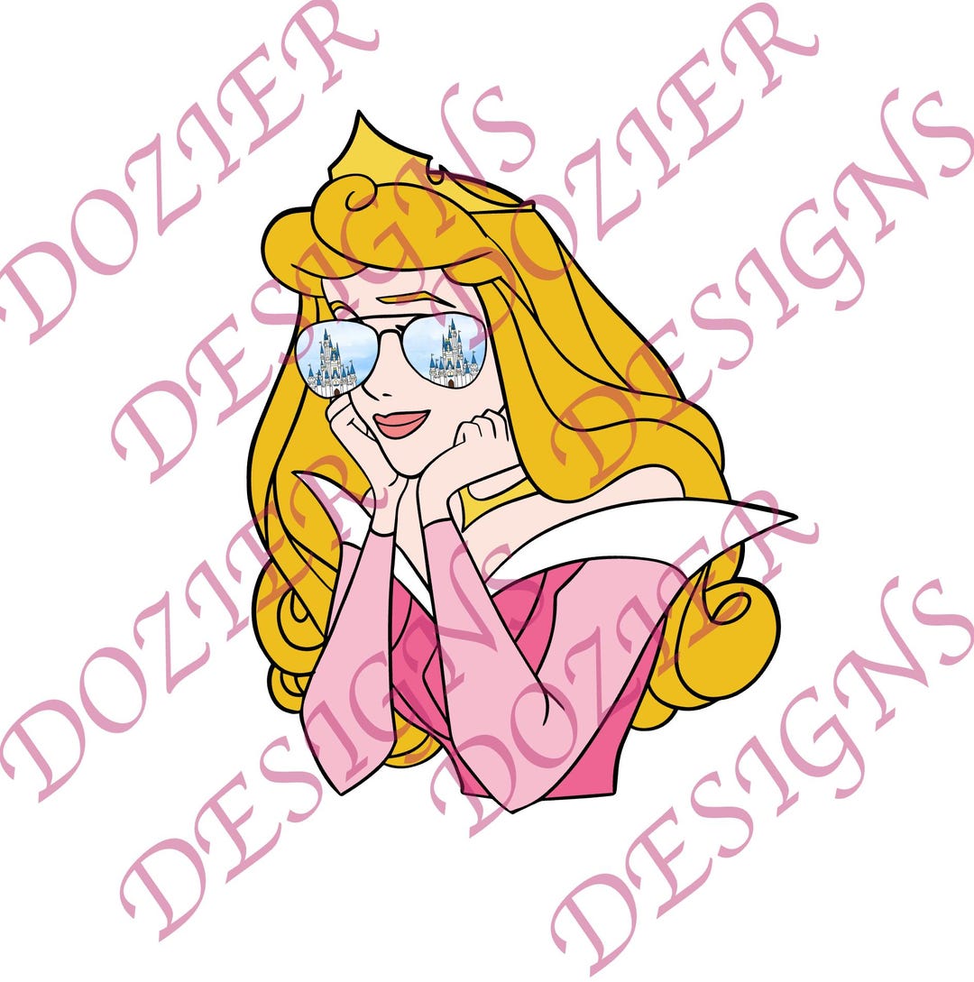 Aurora Princess Castle Glasses SVG/PNG Digital File Download ...