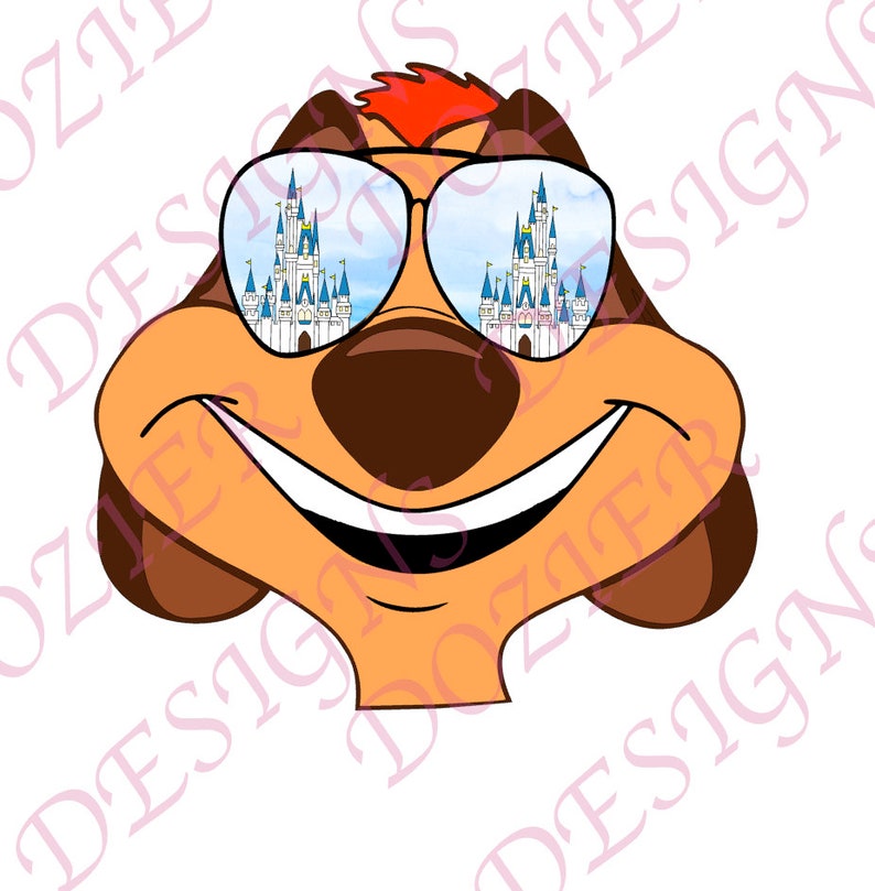 Timon Castle Glasses SVG / PNG Digital Files Cricut Silhouette ...