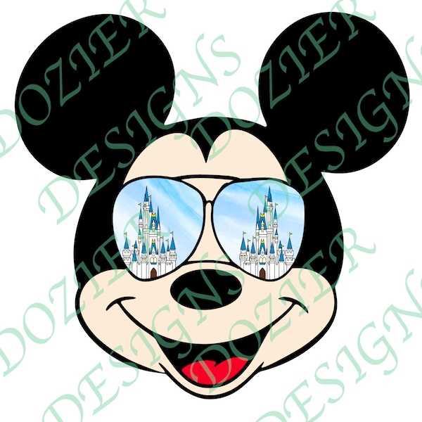 Mickey Glasses Svg - Etsy