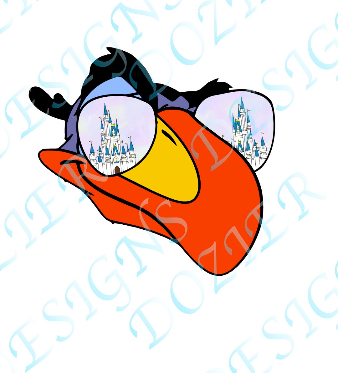 Zazu Castle Glasses SVG / PNG Digital File Sublimation HTV Lion King - Etsy