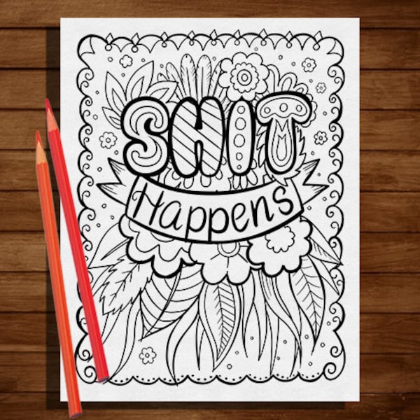 Adult Swear Coloring Books - Etsy