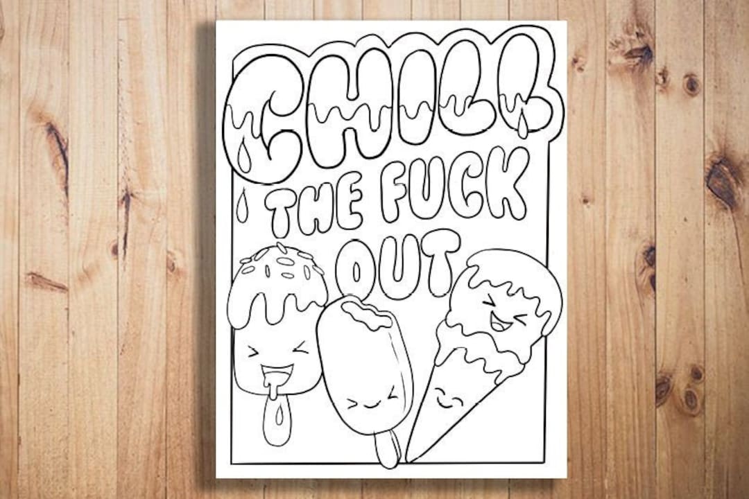 Social Distancing Adult Coloring Pages Quarantine Coloring Book, Bchill ...