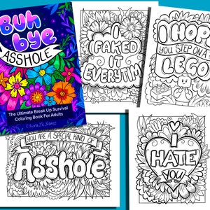 Break up Coloring Book, Break up Care Package, Break Up, Break up ...