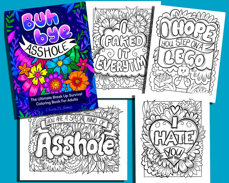 Break up Coloring Book, Break up Care Package, Break Up, Break up ...