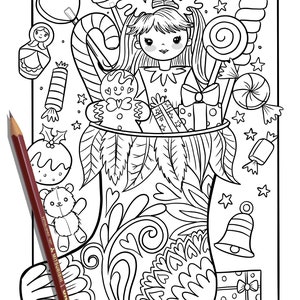 Christmas Coloring Page Xmas Coloring Page, CHRISTMAS Coloring Page ...