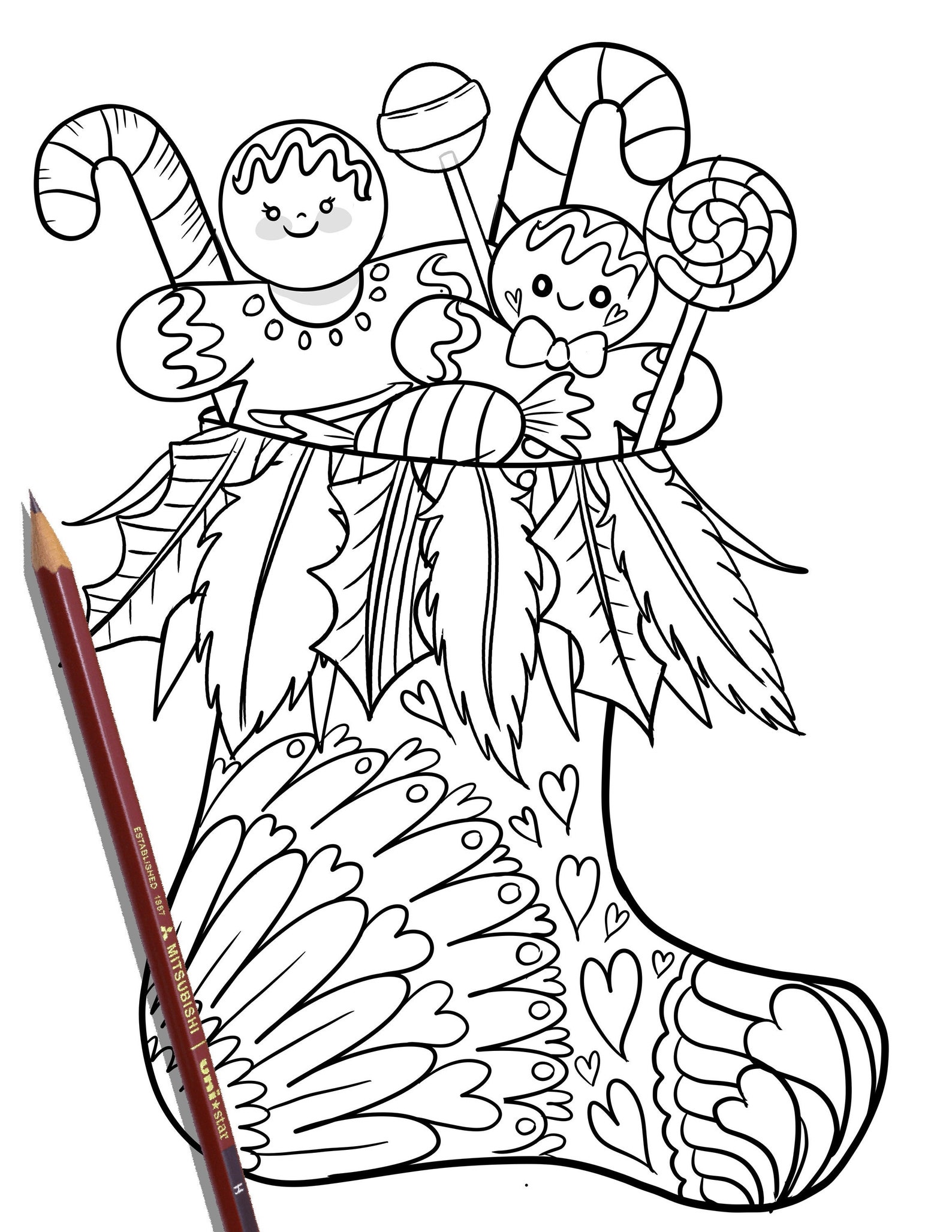 Christmas Coloring Page Xmas Coloring Page, CHRISTMAS Coloring Page ...