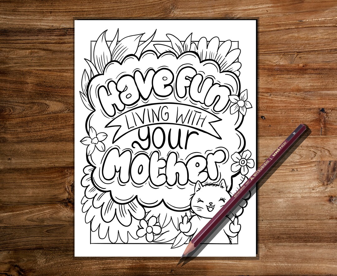 Have Fun,breakup, Breakup Coloring Book - Coloring Pages, Sweary ...
