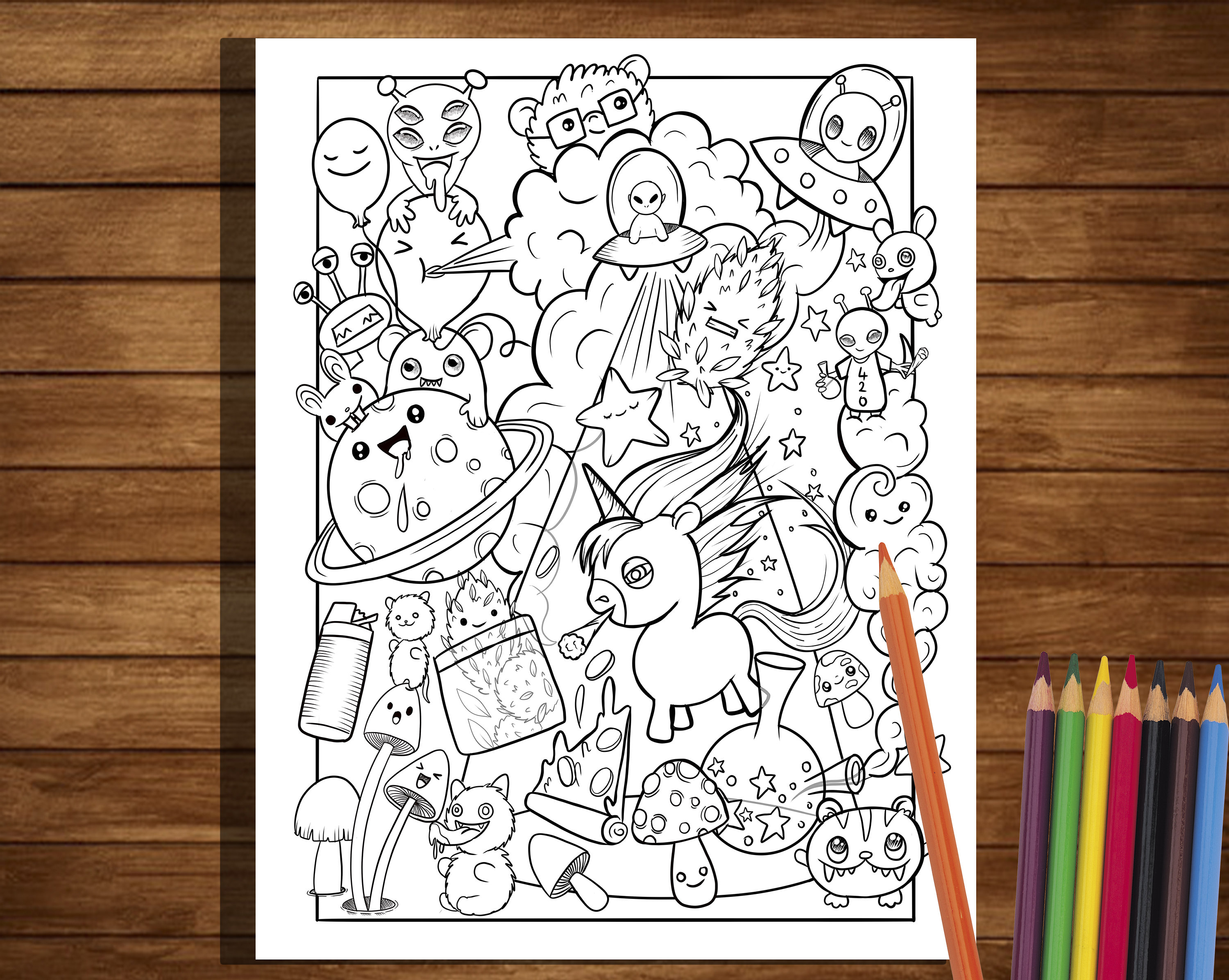 Digital DownloadStoner 2 coloring book colouring book for | Etsy