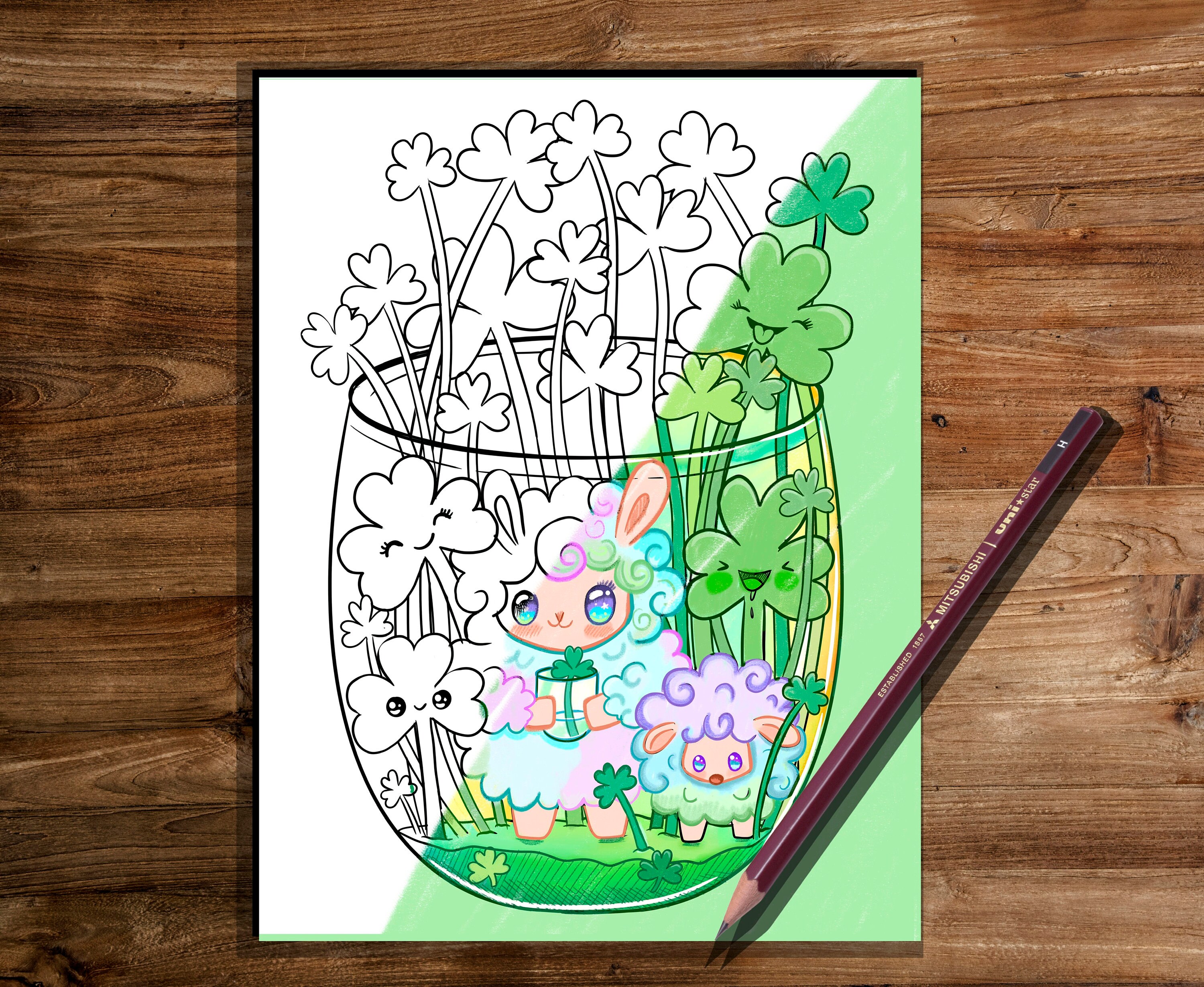 Shamrock, Shamrocks, Spring Coloring Page, Irish, Irish Coloring Page ...