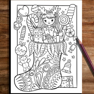 Christmas Coloring Page Xmas Coloring Page, CHRISTMAS Coloring Page ...