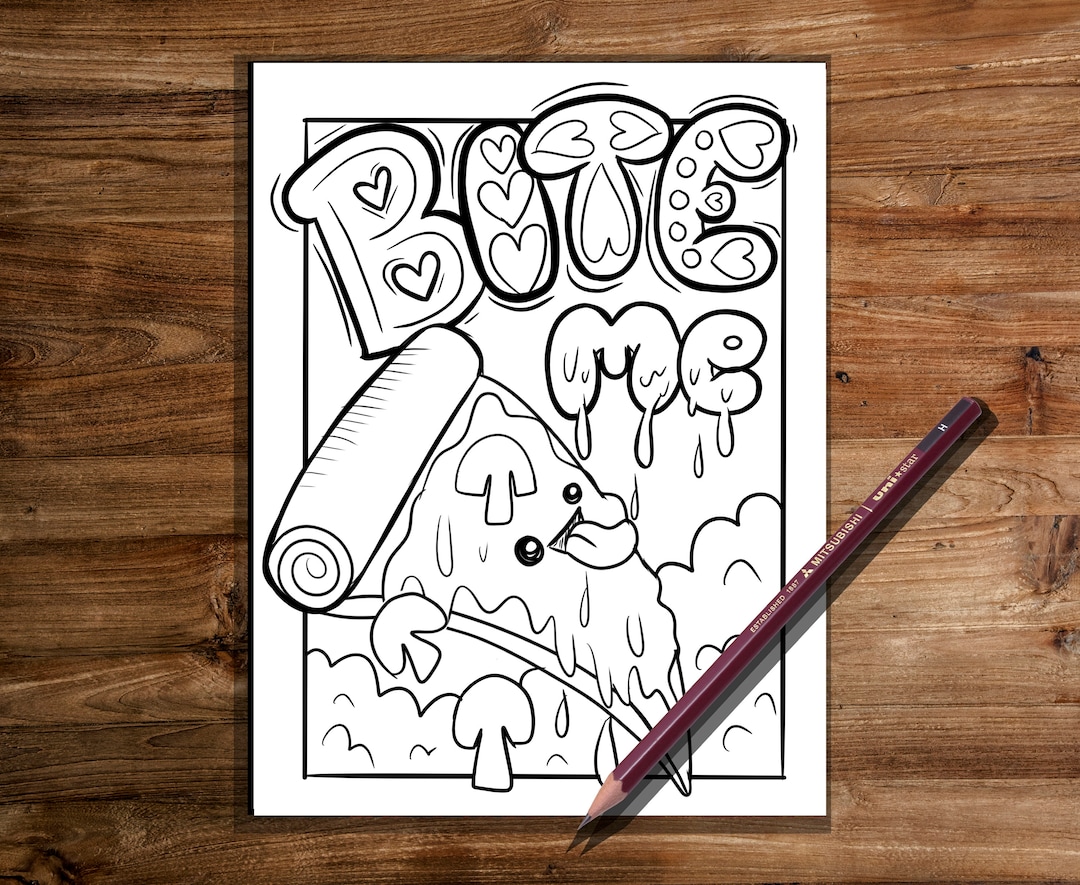 Bite Me , Breakup, Breakup Coloring Book - Coloring Pages, Sweary ...