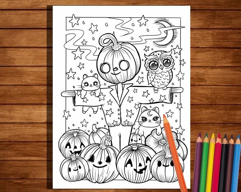 EDWINA MC NAMEE Coloring Books Halloween Coloring Book Contains Witches ...