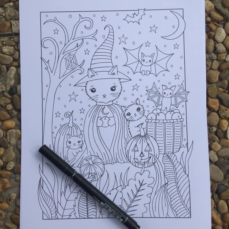 Autumn Dreamlings, Halloween Fun, Halloween Witch, Whimsical Coloring ...