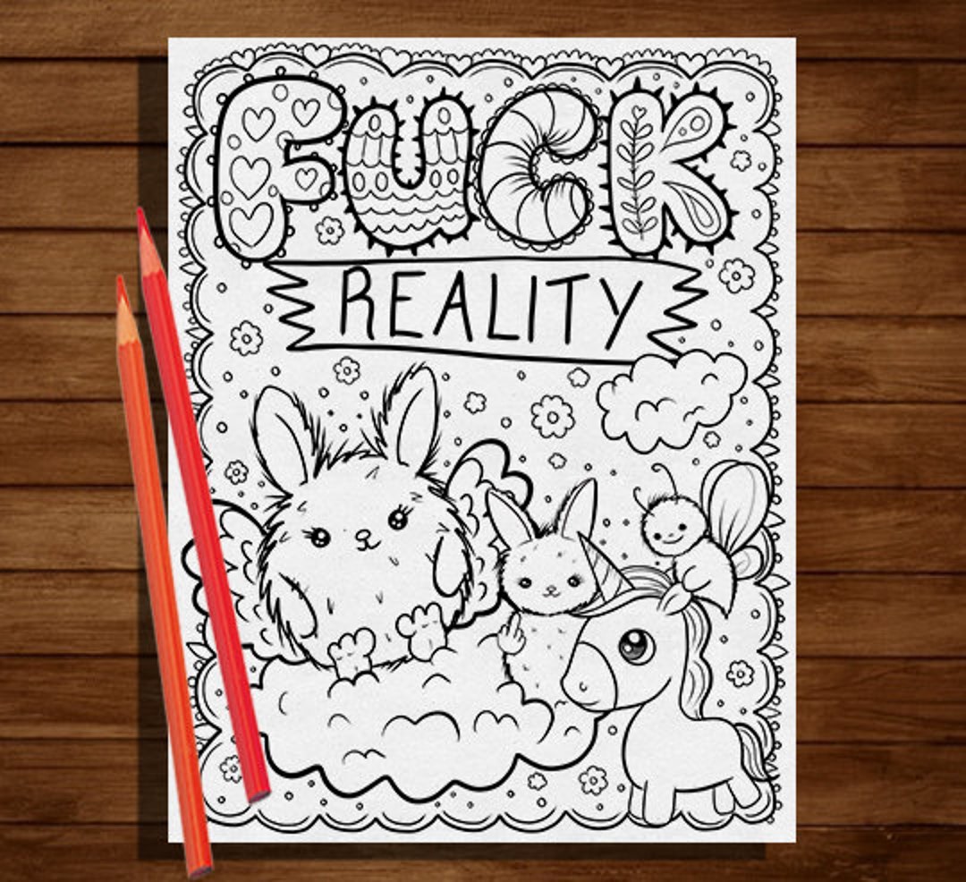Sweary Coloring Page , Swearing Coloring Pages, Sweary Coloring Book ...