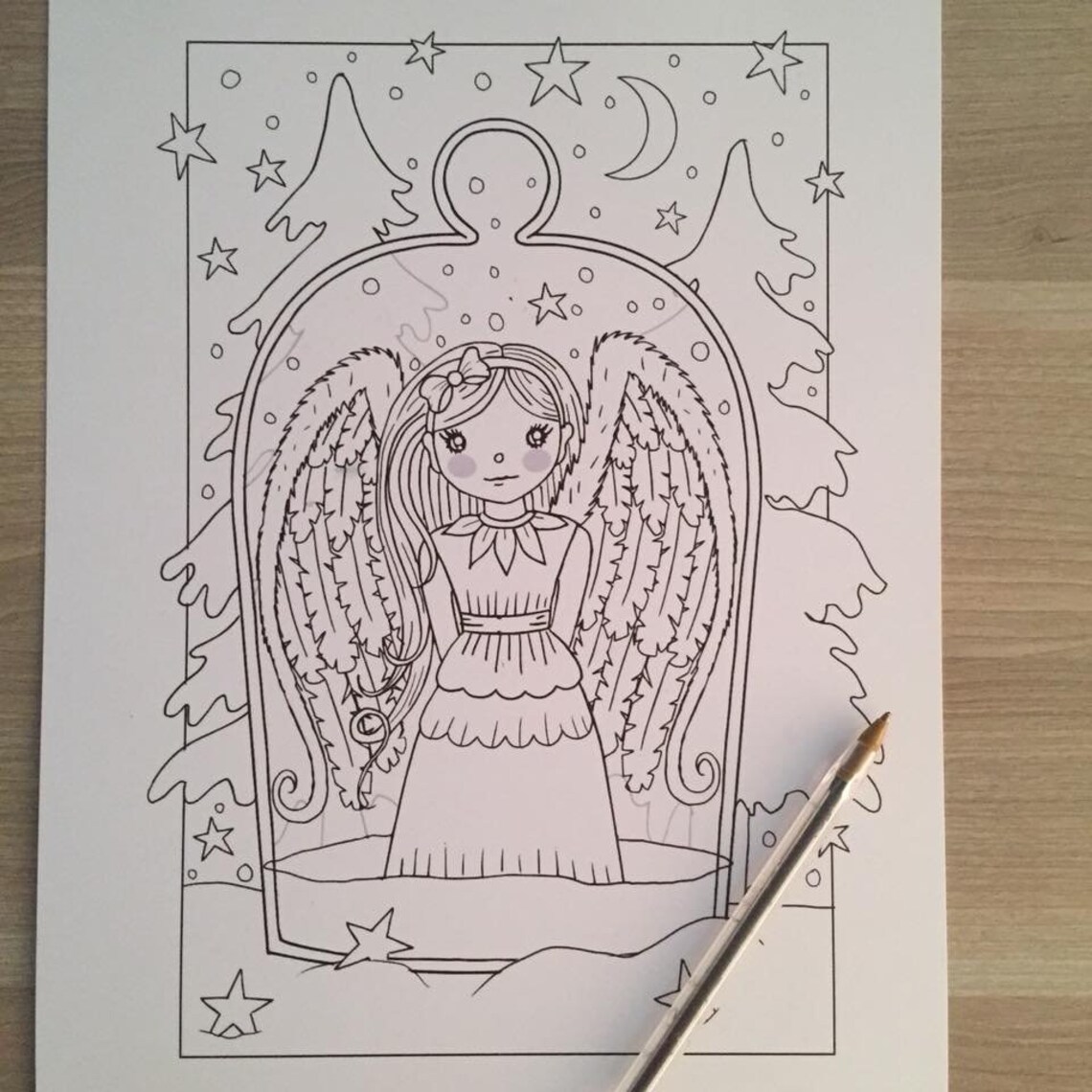 Christmas Coloring Page Xmas Coloring Page, CHRISTMAS Coloring Page ...
