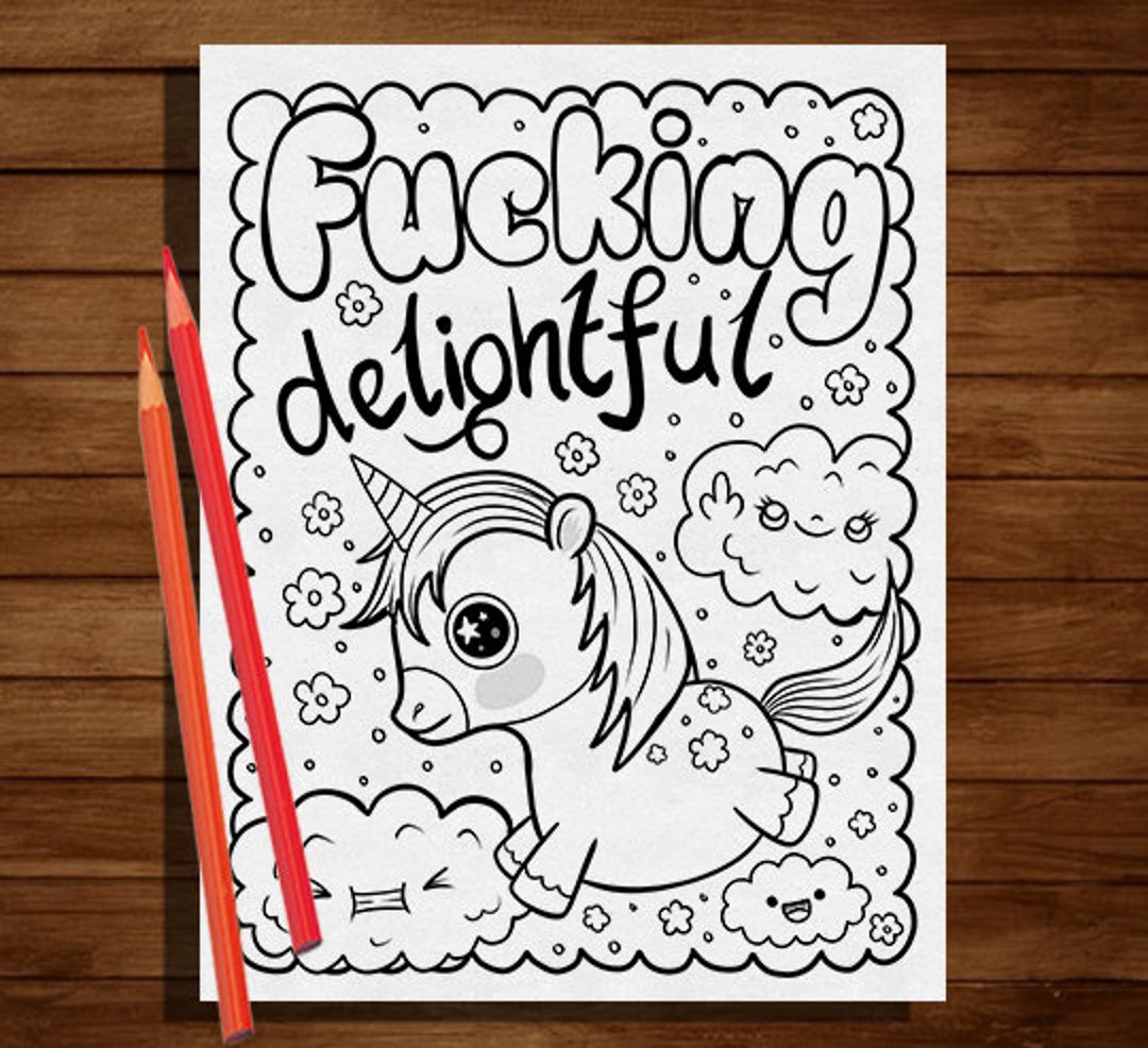 Sweary Coloring Page , Swearing Coloring Pages, Sweary Coloring Book ...