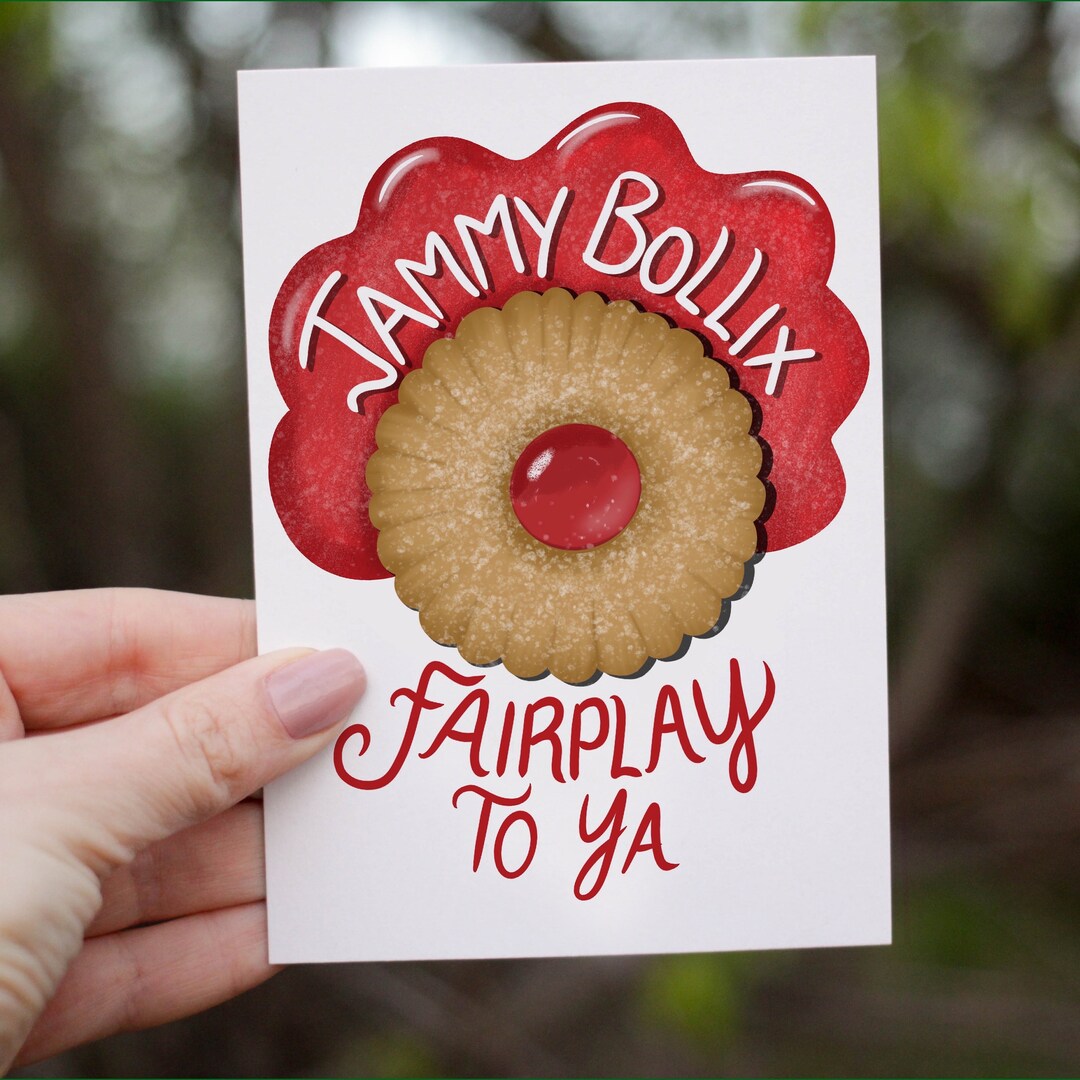 Jammy Dodger Card, Funny Card, Irish Card, Nostalgic, Funny Irish ...