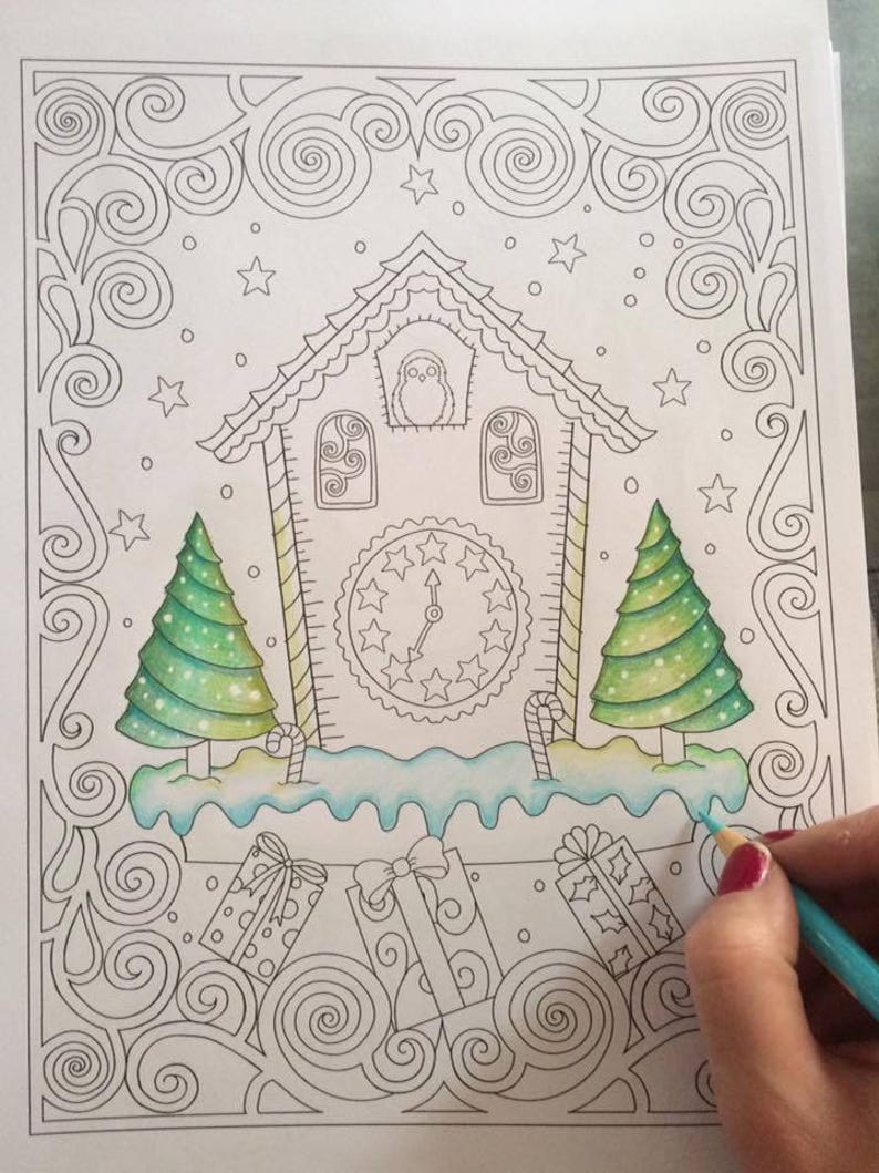 Christmas Coloring / Festive Coloring Book Book Tir Na Nollag - Etsy