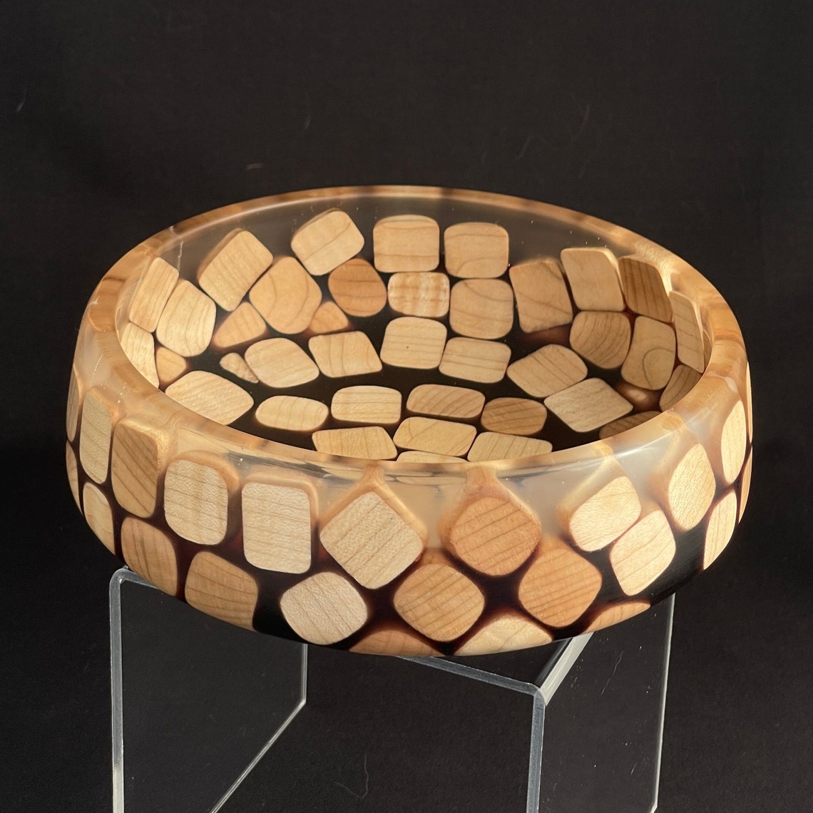 Sugar Cubes in Coffee - Curly Maple Wood & Epoxy Bowl - Etsy