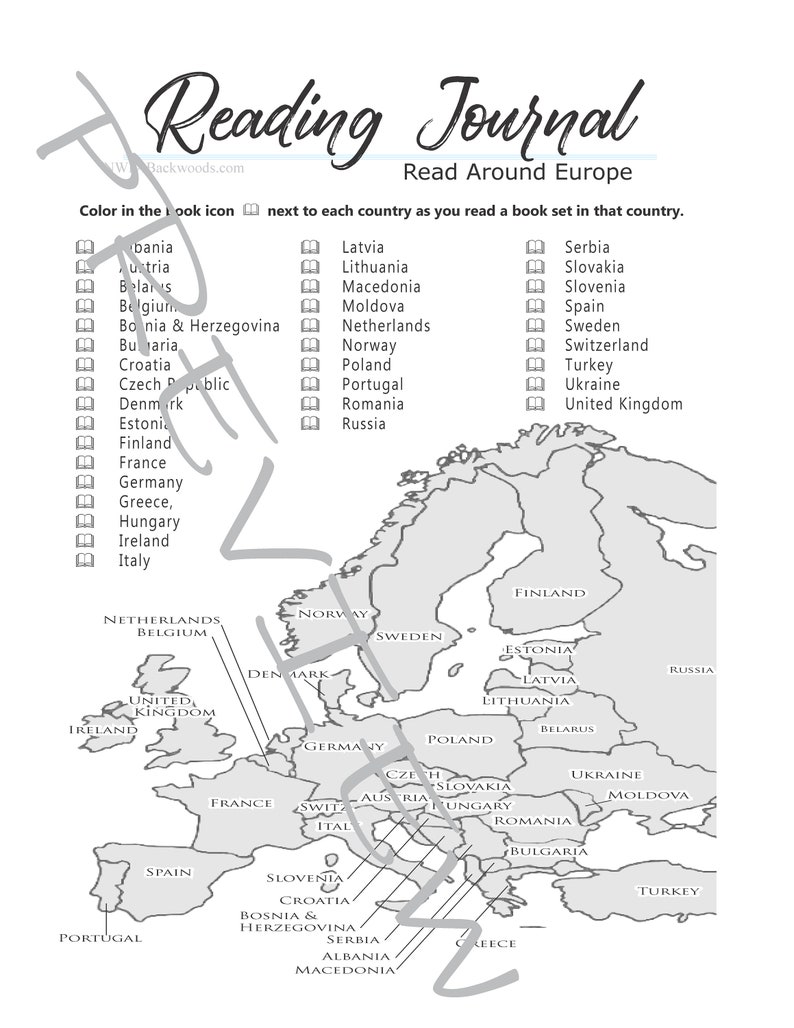Reading Journal Printable Pages - Goal Sheets With 50, 100, 200 and 500 ...