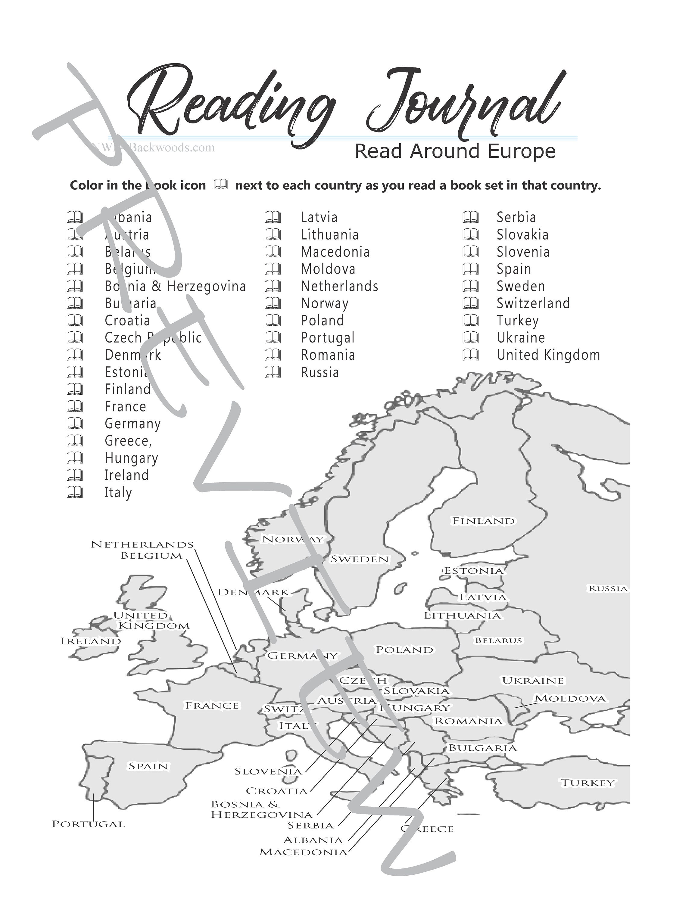 Reading Journal Printable Pages - Goal Sheets With 50, 100, 200 and 500 ...