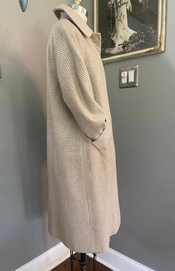 1960s Grey Houndstooth Wool Coay - Gem