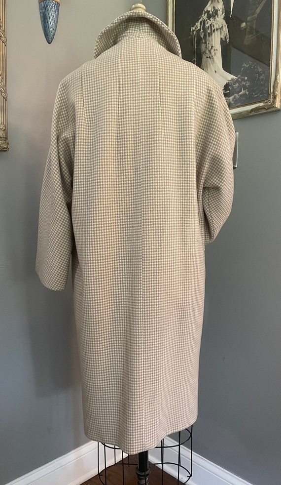 1960s Grey Houndstooth Wool Coay - Gem