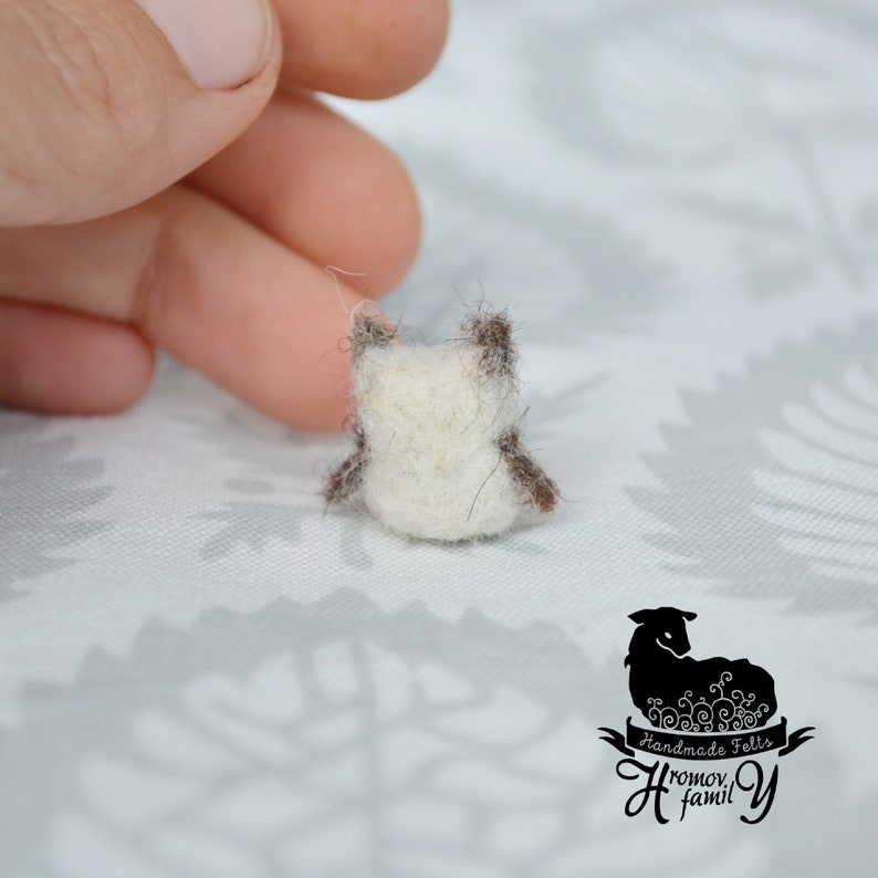 Owl Tiny Needle Wool Felted Owl Lover Gift OOAK Cute Owlet - Etsy