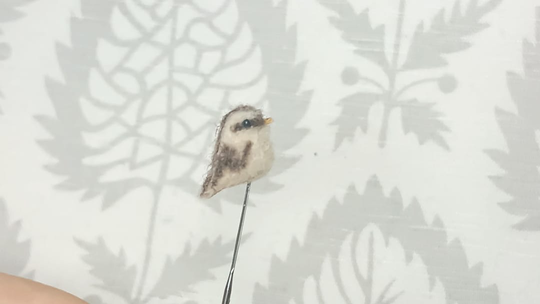 Baby Crested Quail Miniature, Felted Collectible Bird, OOAK Dollhouse ...
