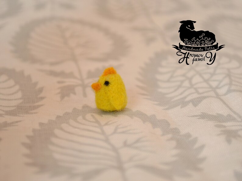 Needle felted chick felted farm animals tiny hen | Etsy