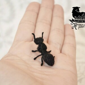 Felted Tiny Ant Needle Felted Mini Ant Beetle Miniature - Etsy