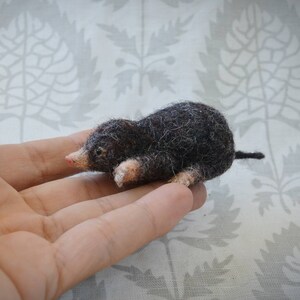 Needle Felted Mole, Felted Toy Mole, Wild Animals, Tiny Mole ...