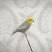 Corella Parrot Miniature, Felted Mini Bird, Collectible Dollhouse ...