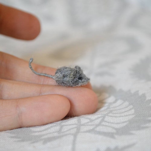 Needle Felted Mouse Miniature Toy Mouse - Etsy