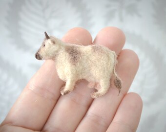 Needle Felted Cow - Etsy